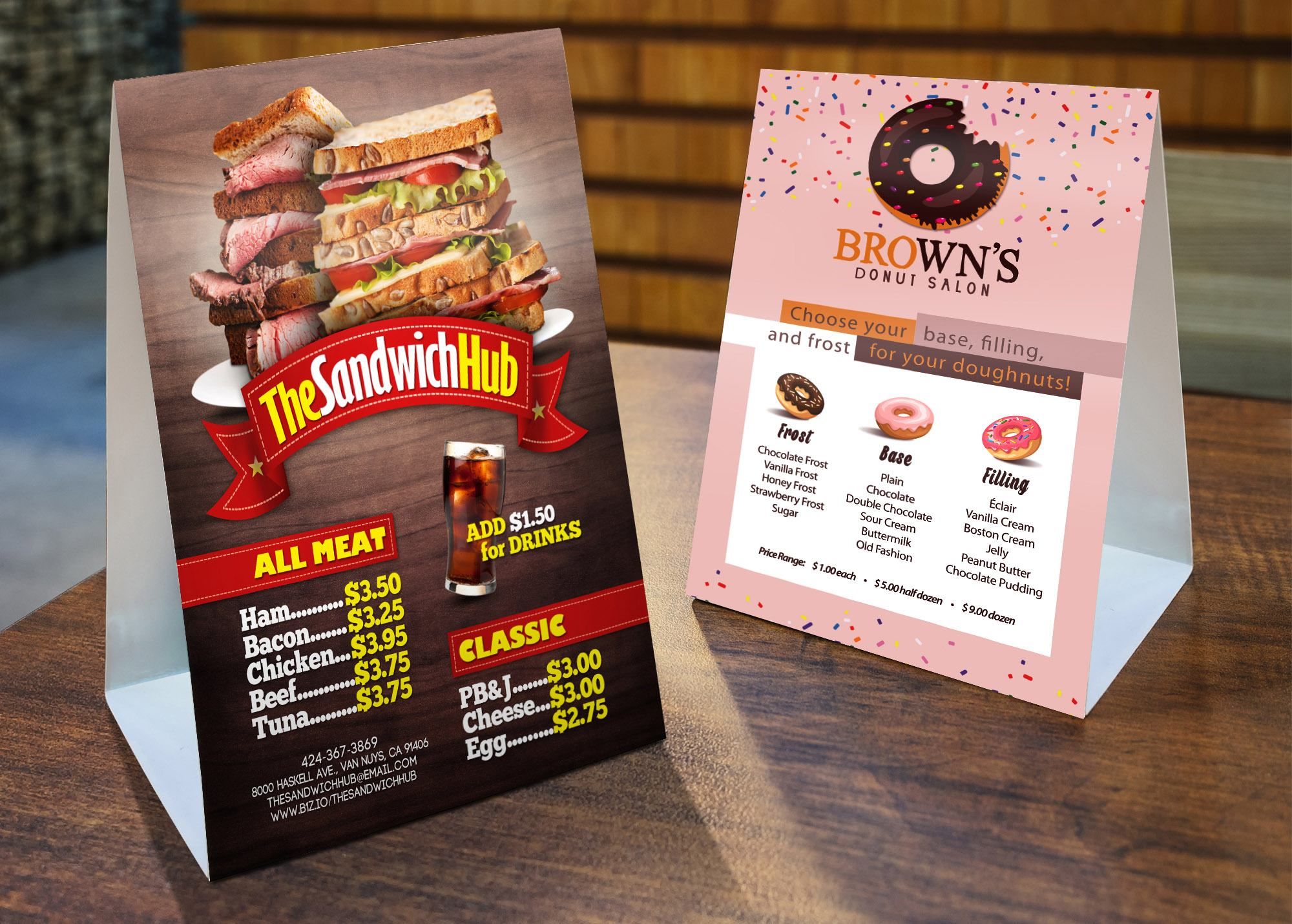 Table Tent Card Printing Color FX Works For You